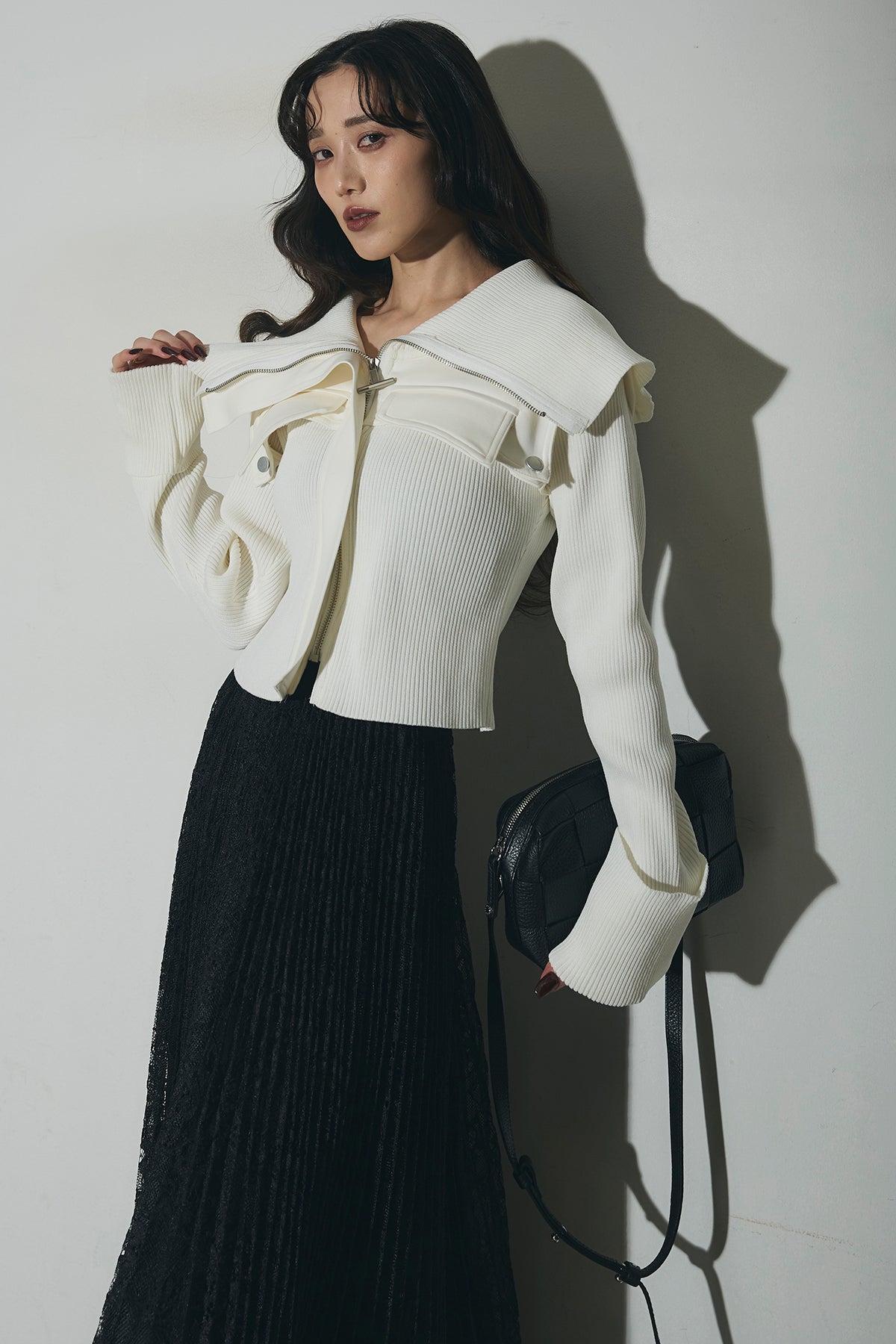 ビッグカラーレイヤーZIPニット – ANDREA&Co.