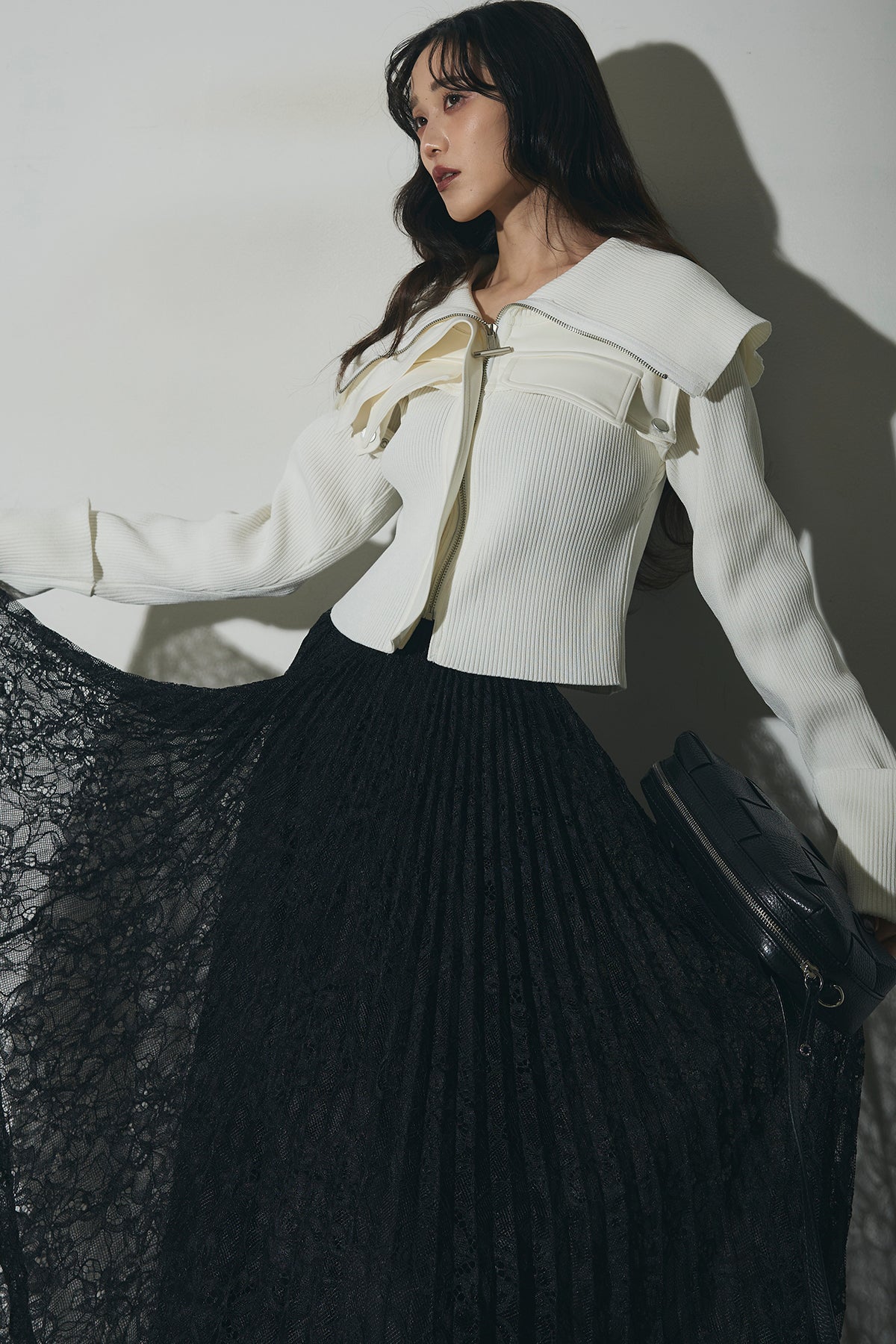 ビッグカラーレイヤーZIPニット – ANDREA&Co.