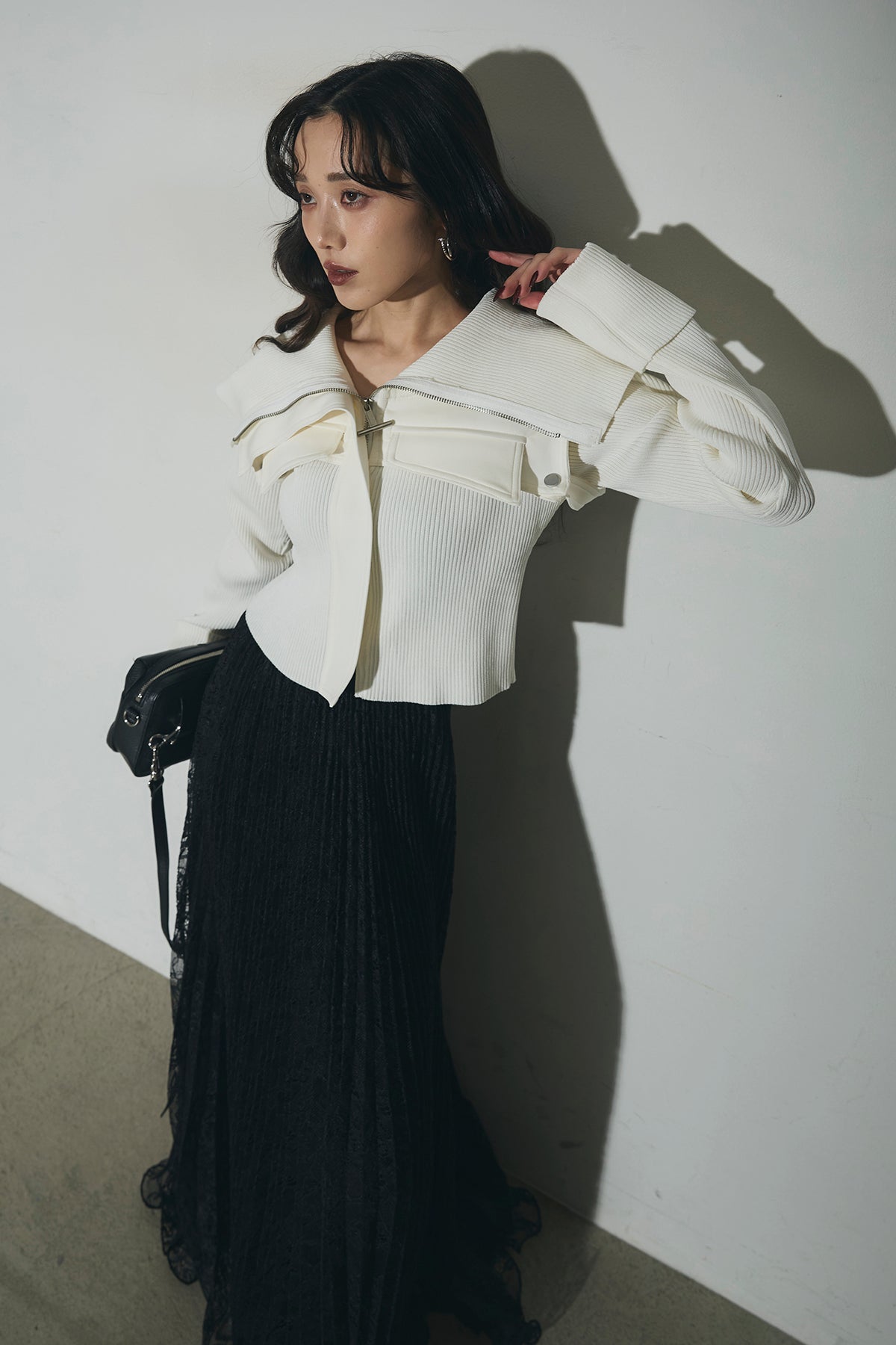 ビッグカラーレイヤーZIPニット – ANDREA&Co.